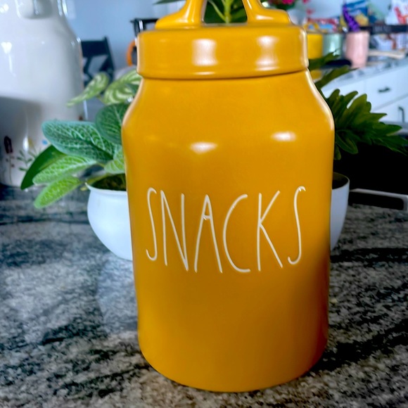 Rae Dunn | Kitchen | Rae Dunn Ceramic Snack Jar With Lid | Poshmark